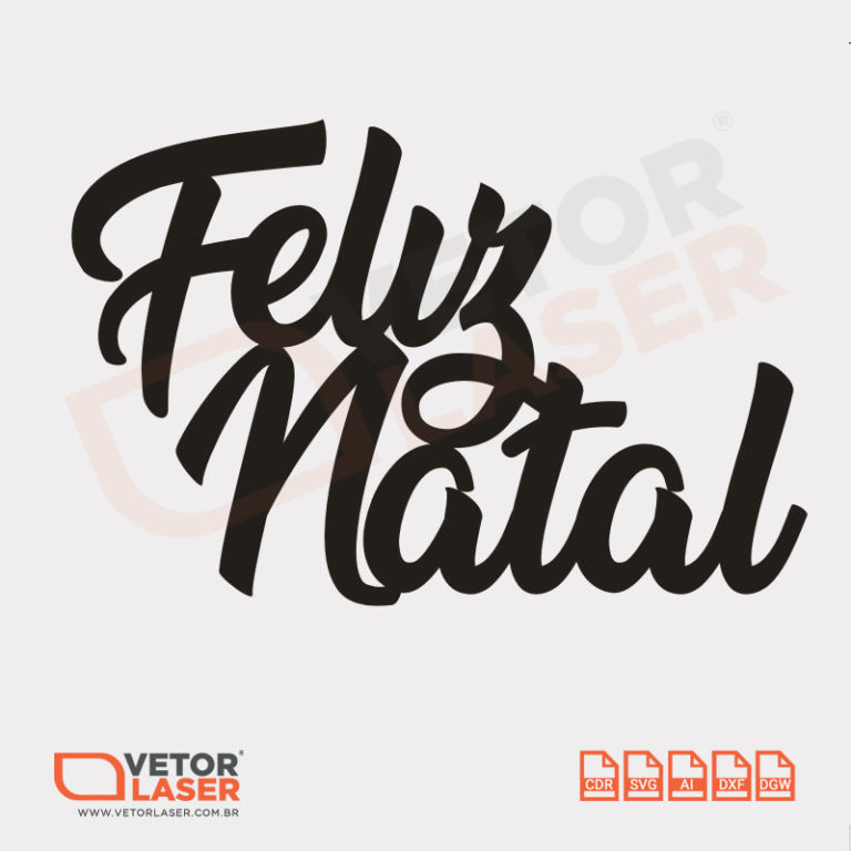 Vetor Feliz Natal 0002 – CDR, AI, SVG, DXF e DGW
