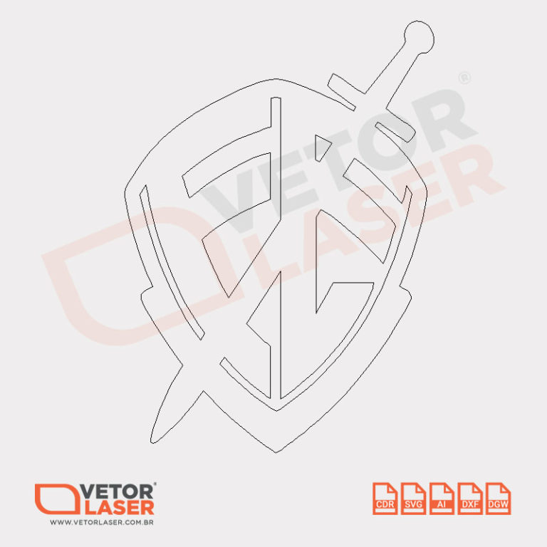 Vetor Escudo da Fé 0001 – CDR, AI, SVG, DXF e DGW