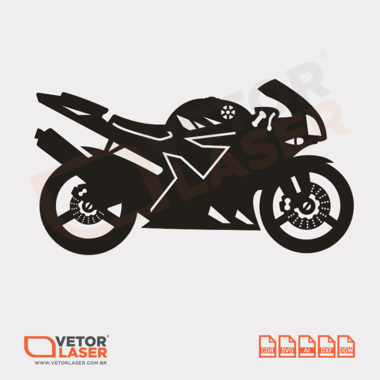 Vetor Moto 0002 – CDR, AI, SVG, DXF e DGW